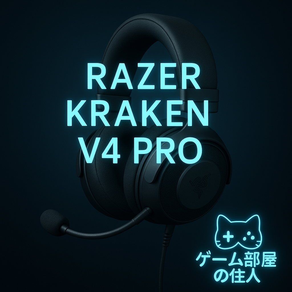 Razer Kraken V4 Pro レビュー｜臨場感MAXの振動＆THX音響で没入体験【2025年版】