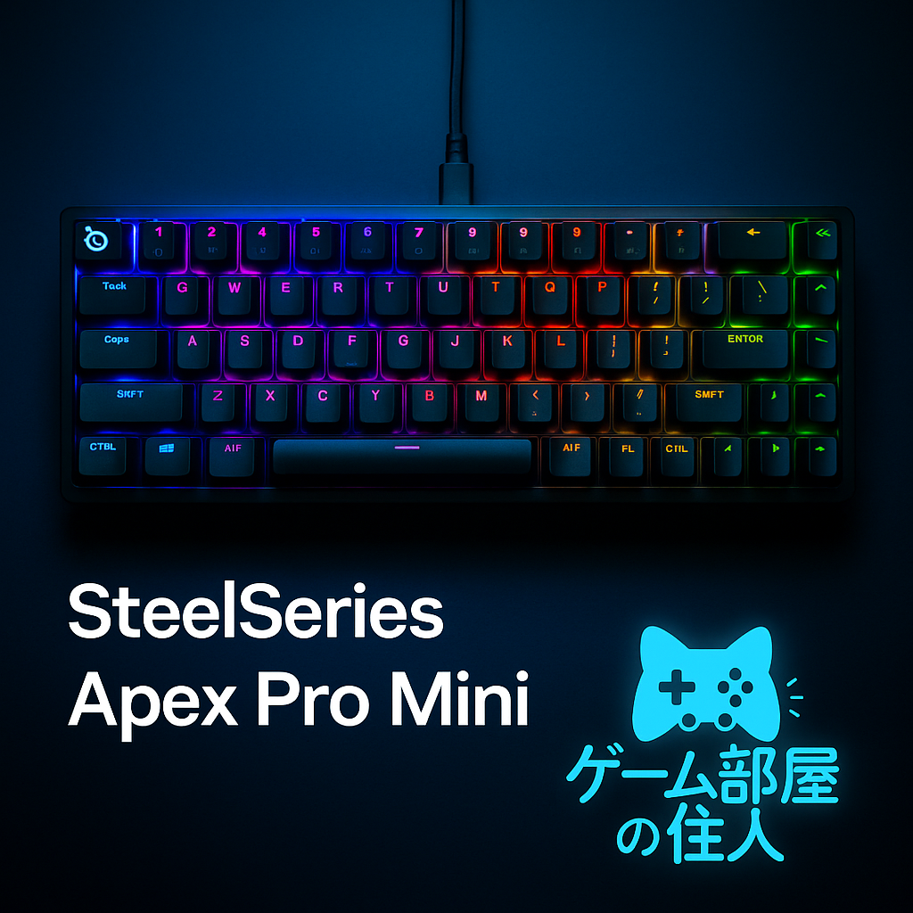 SteelSeries Apex Pro Mini レビュー｜2025年おすすめモデルの真価とは？【買ってよかった】